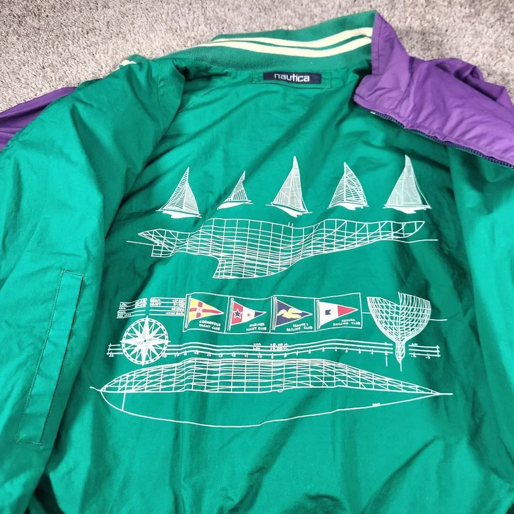 Nautica | Jackets & Coats | Vintage Nautica Reversible Coat ...
